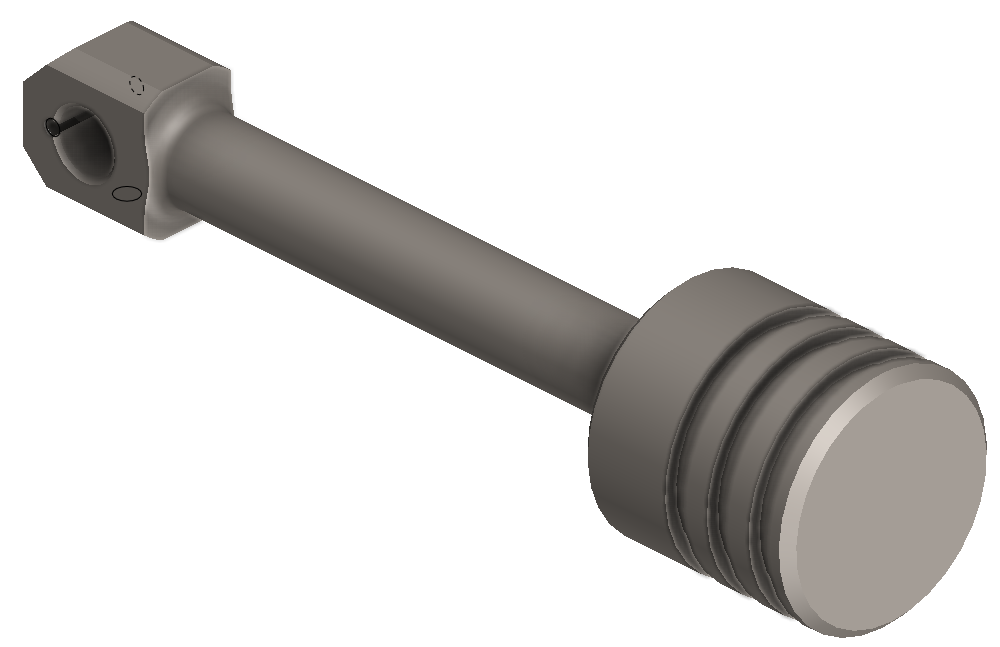 Wobbler Engine Piston | White Horse CAD Limited